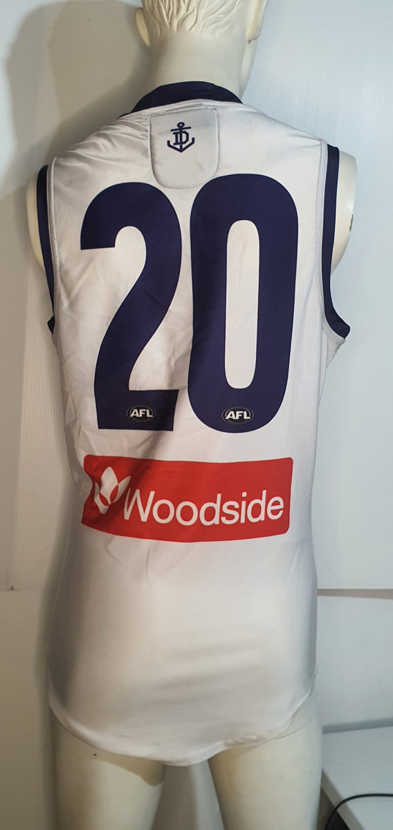 2018 Fremantle Dockers AFL AWAY Player Issue Guernsey – Sports Gear ...