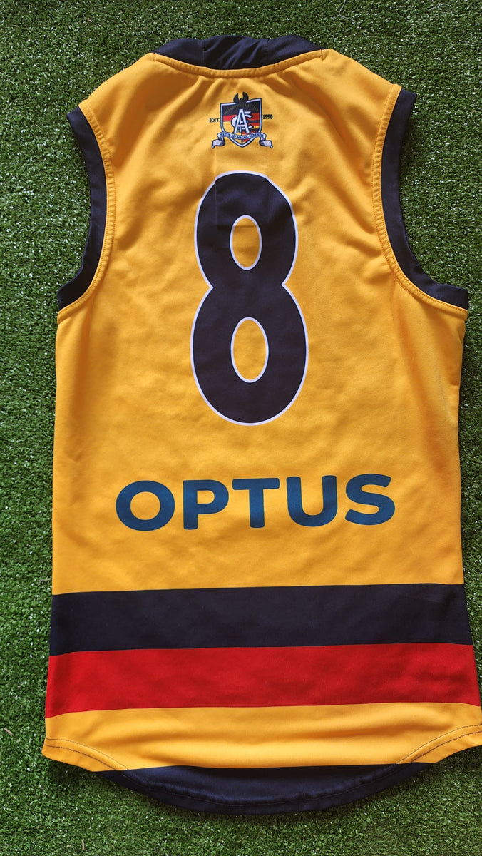2021 Adelaide Crows SANFL YELLOW Player Issue Guernsey – Sports Gear ...